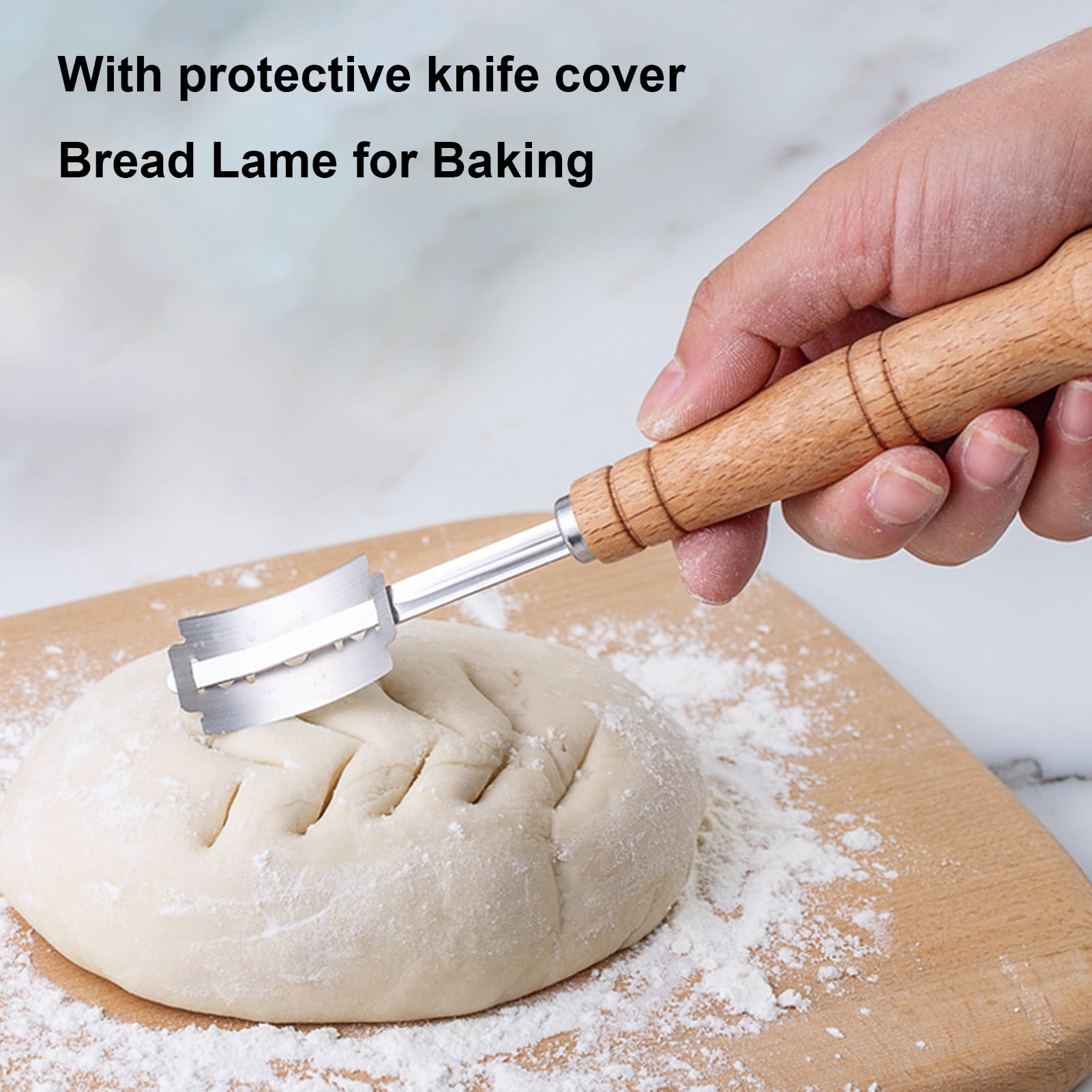 Stainless Steel Bread Lame Dough Scoring Tool with Replaceable Blades ...