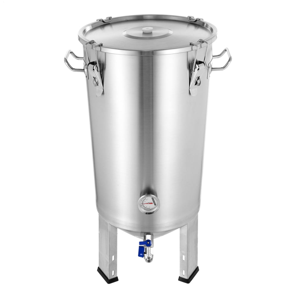 Stainless Steel Brew Bucket Fermenter, 8 Gallon Conical Base Tank for ...