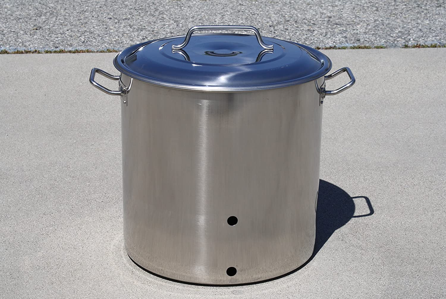 Stainless Steel Brew Kettle w/ 2 Precut Holes (40 QT/ 10 Gal) - Walmart.com