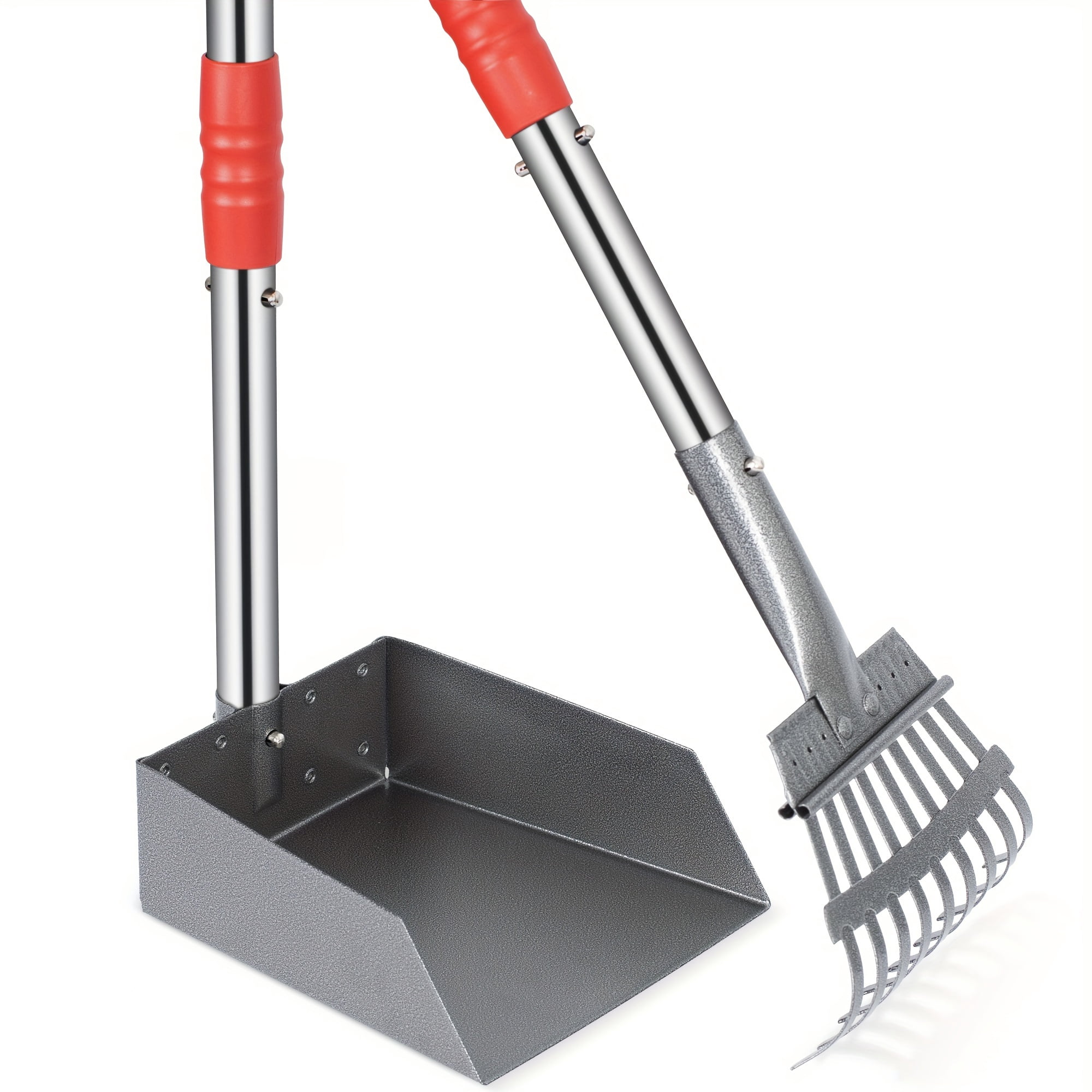 Stainless Steel Broom & Shovel Set: Durable Rust-Proof Tray/Rake ...