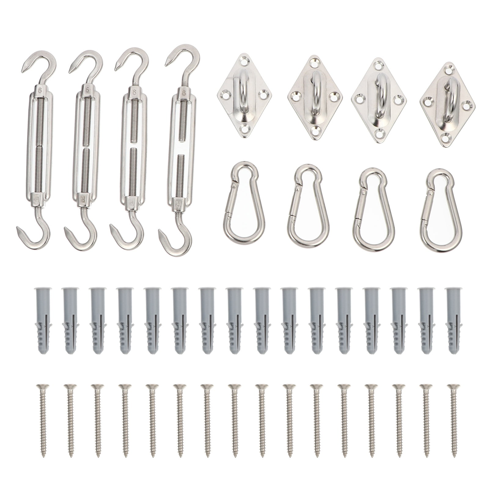 Stainless Steel Buckles Practical Spring Hooks Camp Awning Mounting ...