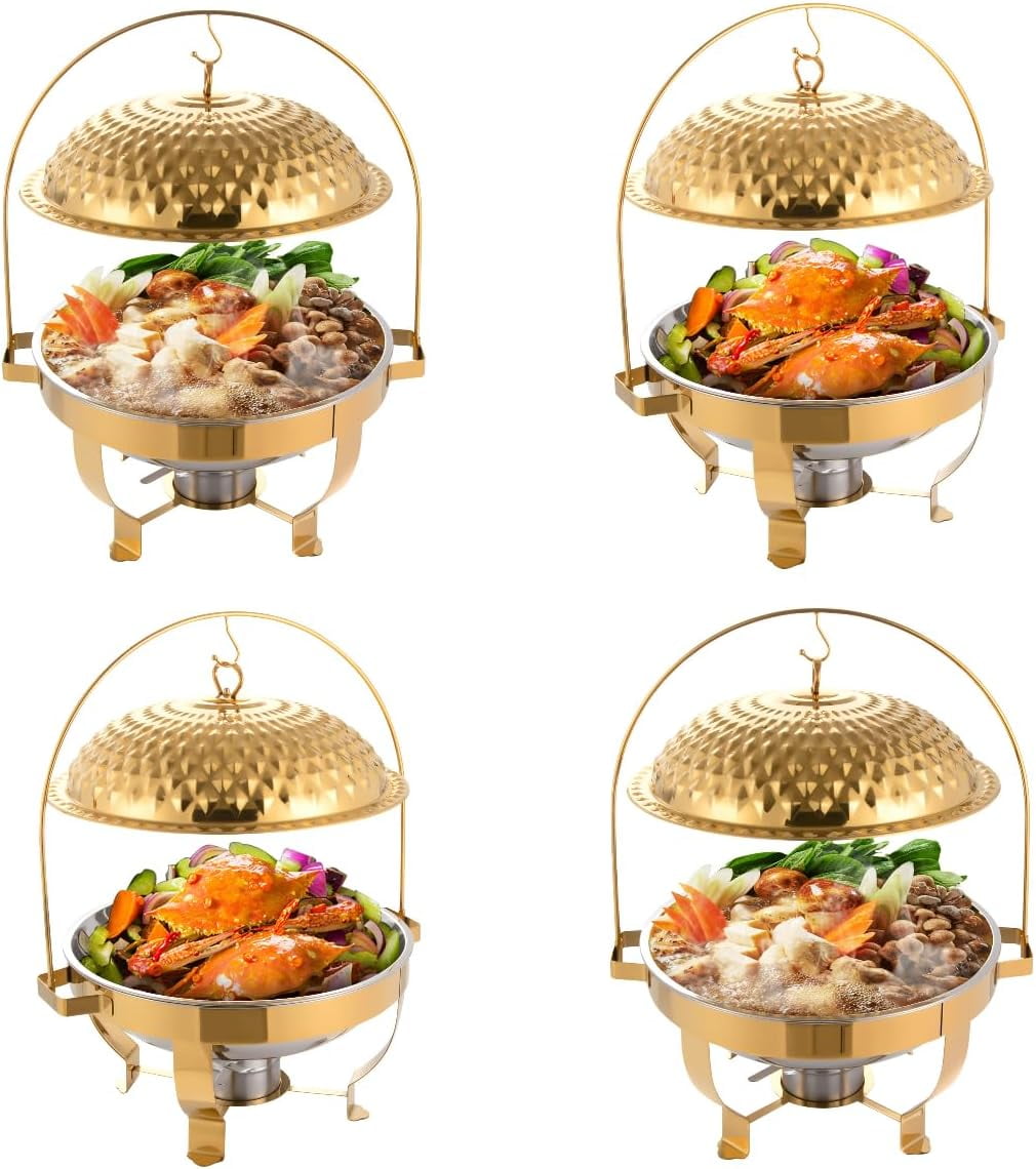 Stainless Steel Buffet Chafer & Warmers Sets for Buffet Countertop ...