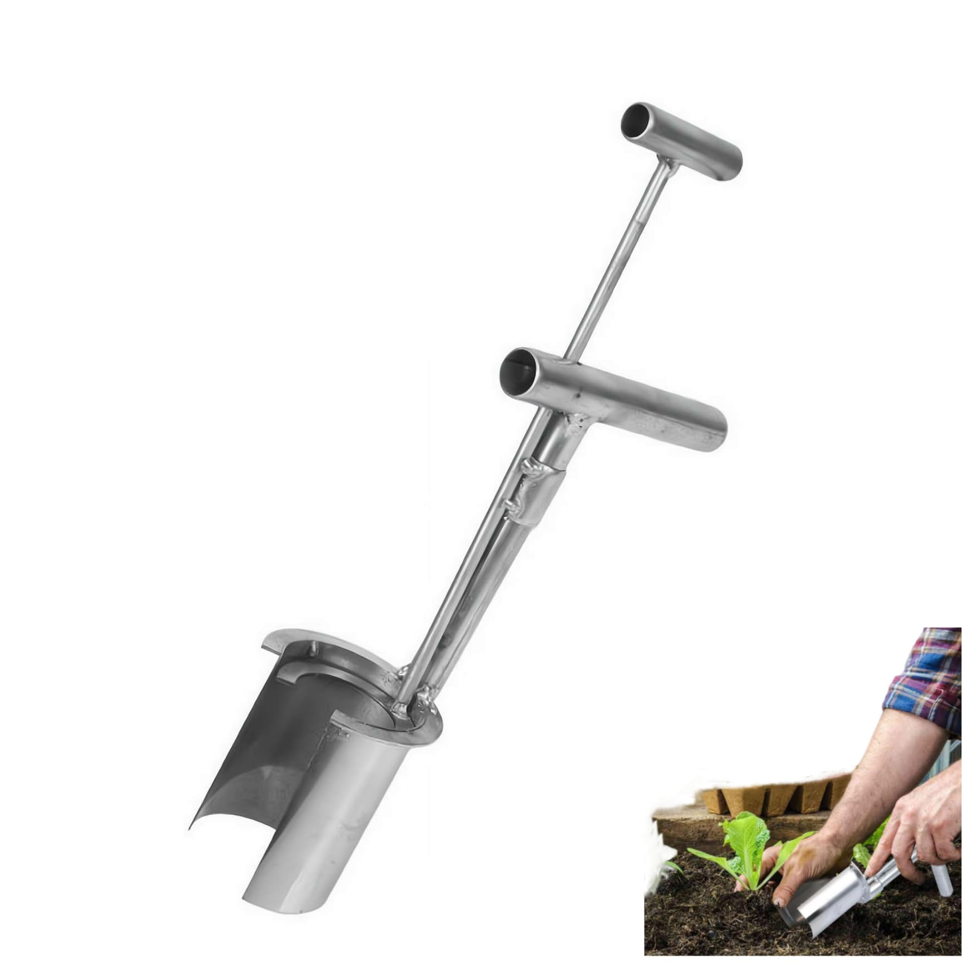 Stainless Steel Bulb Planter, Seedling Planting Tool, Garden Digger ...