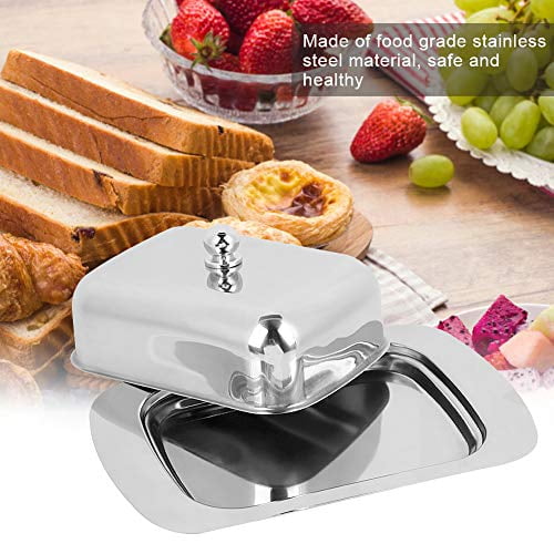 Stainless Steel Butter Cheese Dish Tray, Food Storage Dessert Container ...