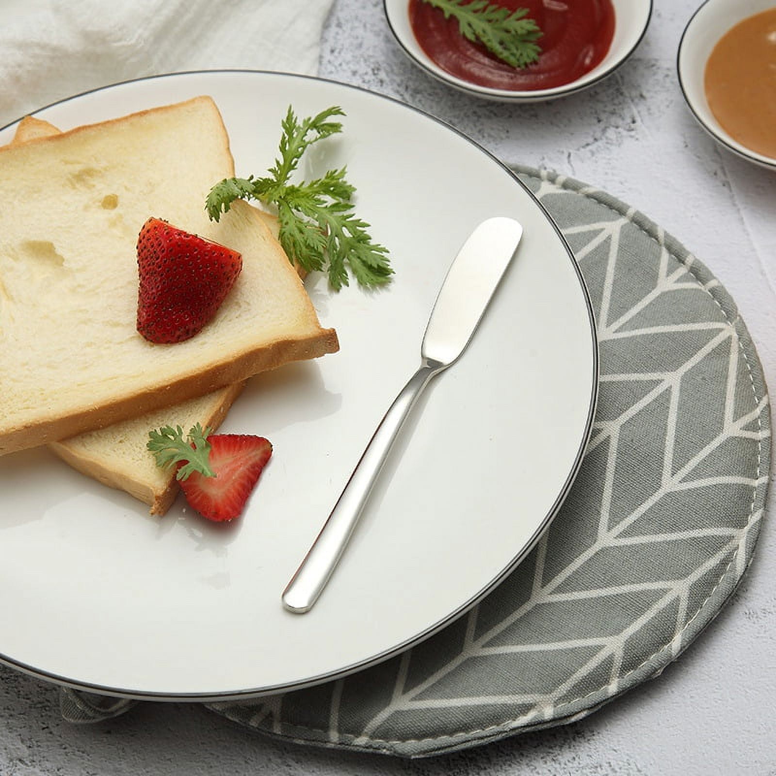 Stainless Steel Butter Knife, Butter Spreader, Breakfast Spreads,Cheese ...
