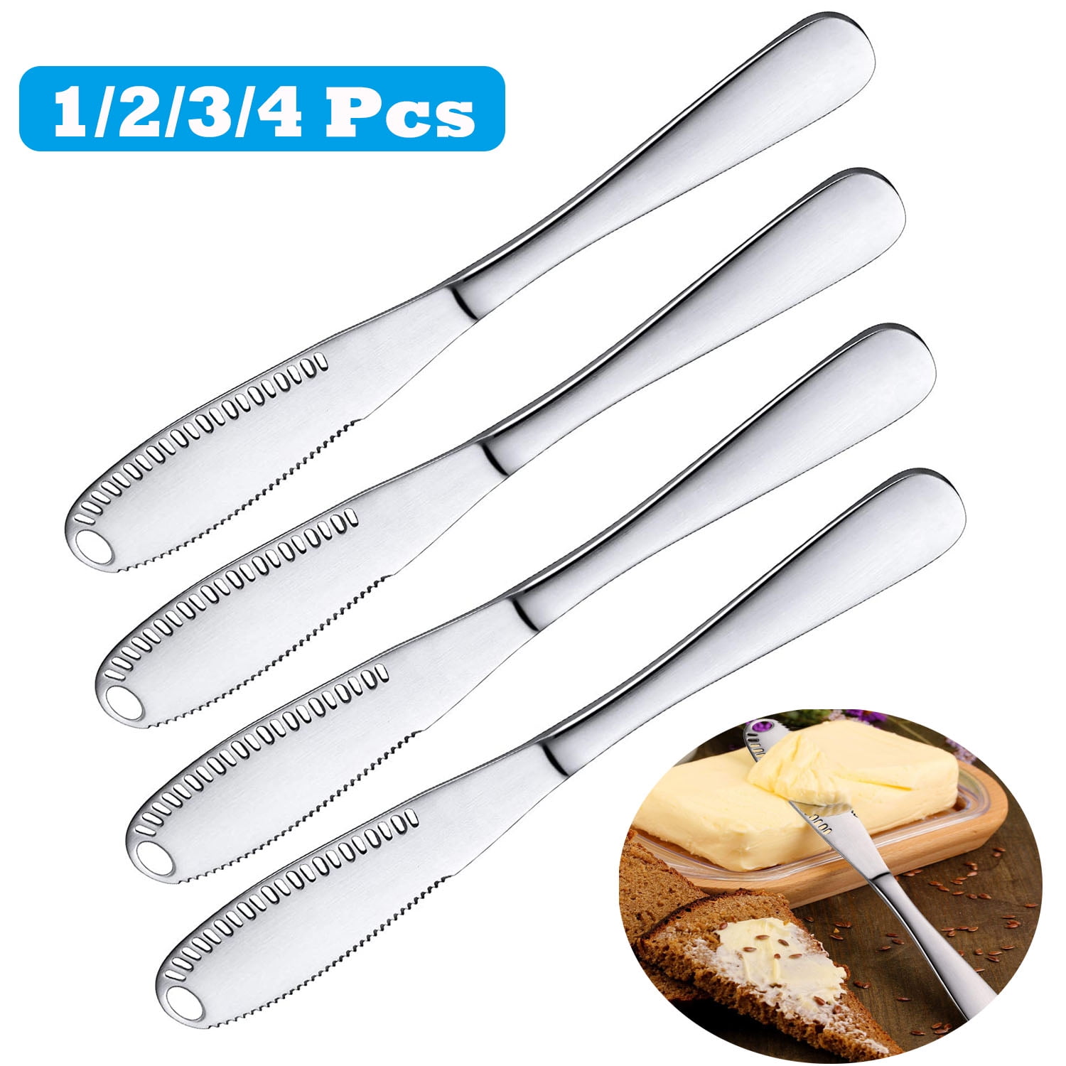 Stainless Steel Butter Spreader Knife, Multi-use for Kitchen Gadgets ...