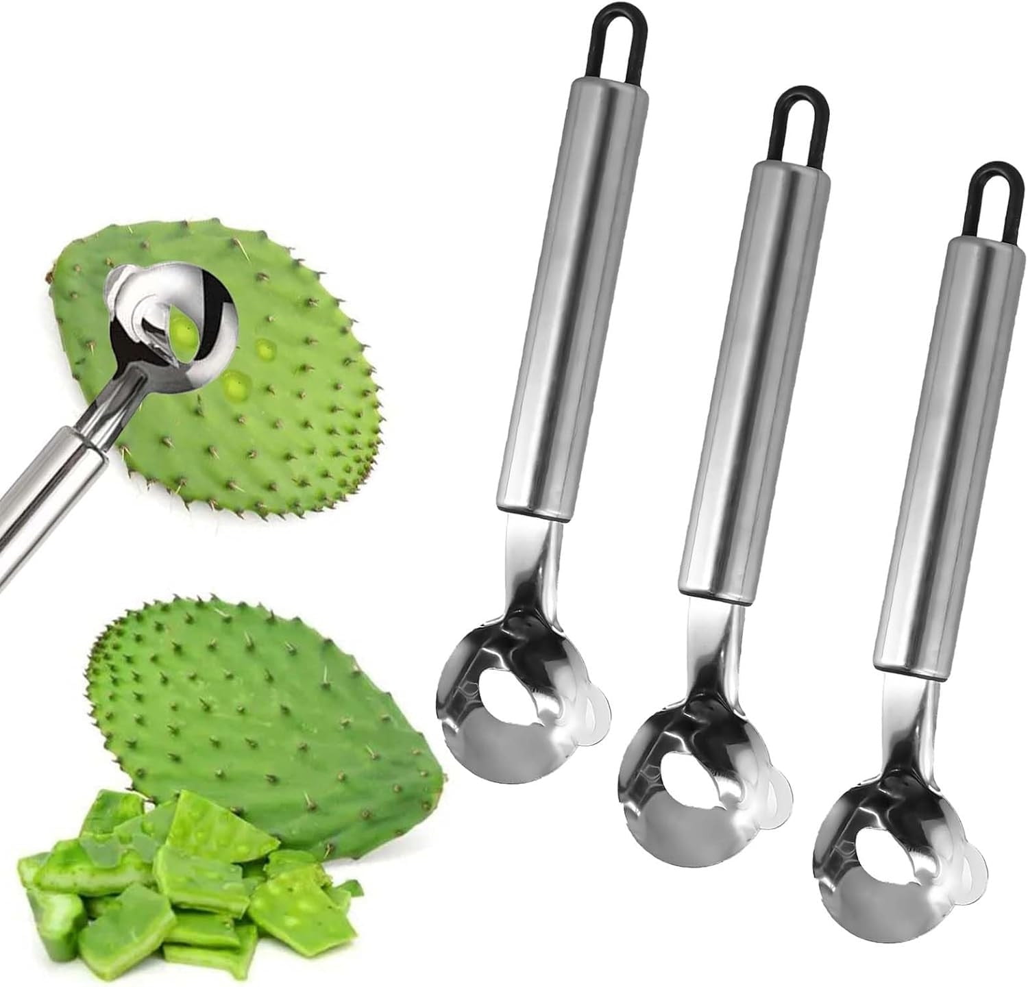 Stainless Steel Cactus Spine Remover, Manual Pasta Cutter with ...