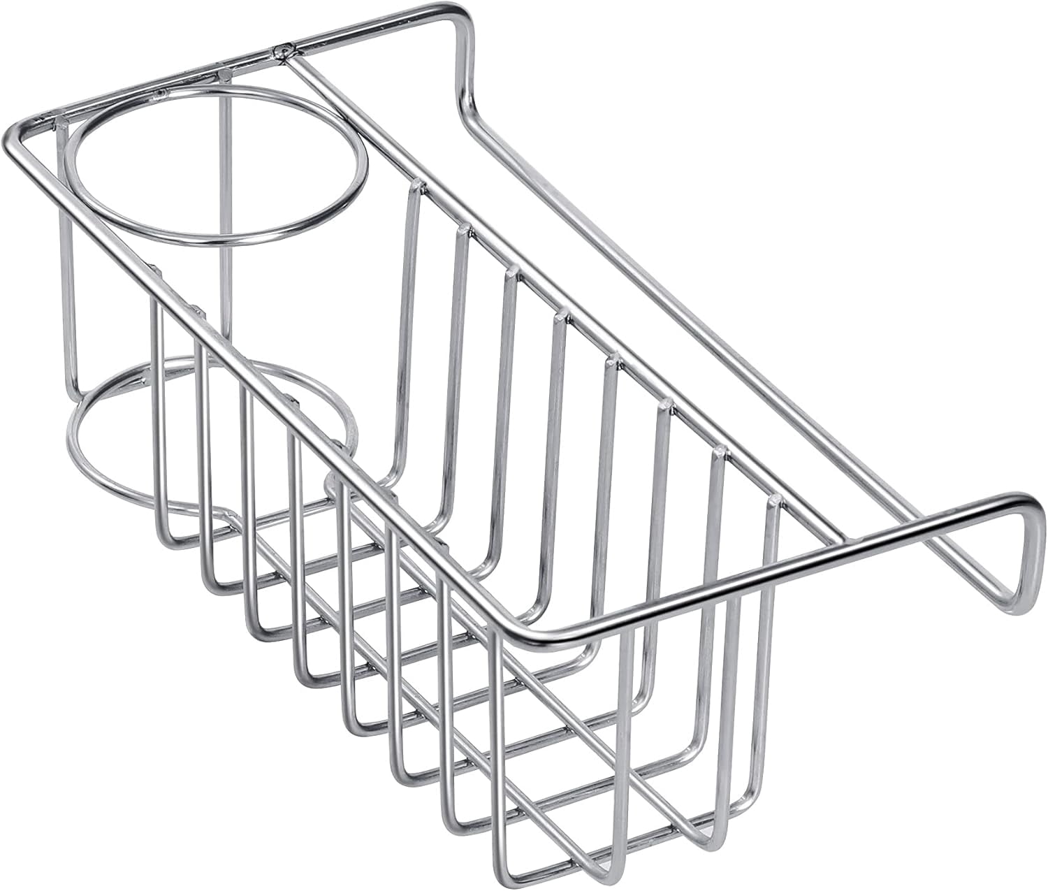 Stainless Steel Caddy for Kitchen Sink, 3-in-1 Sponge Holder with ...