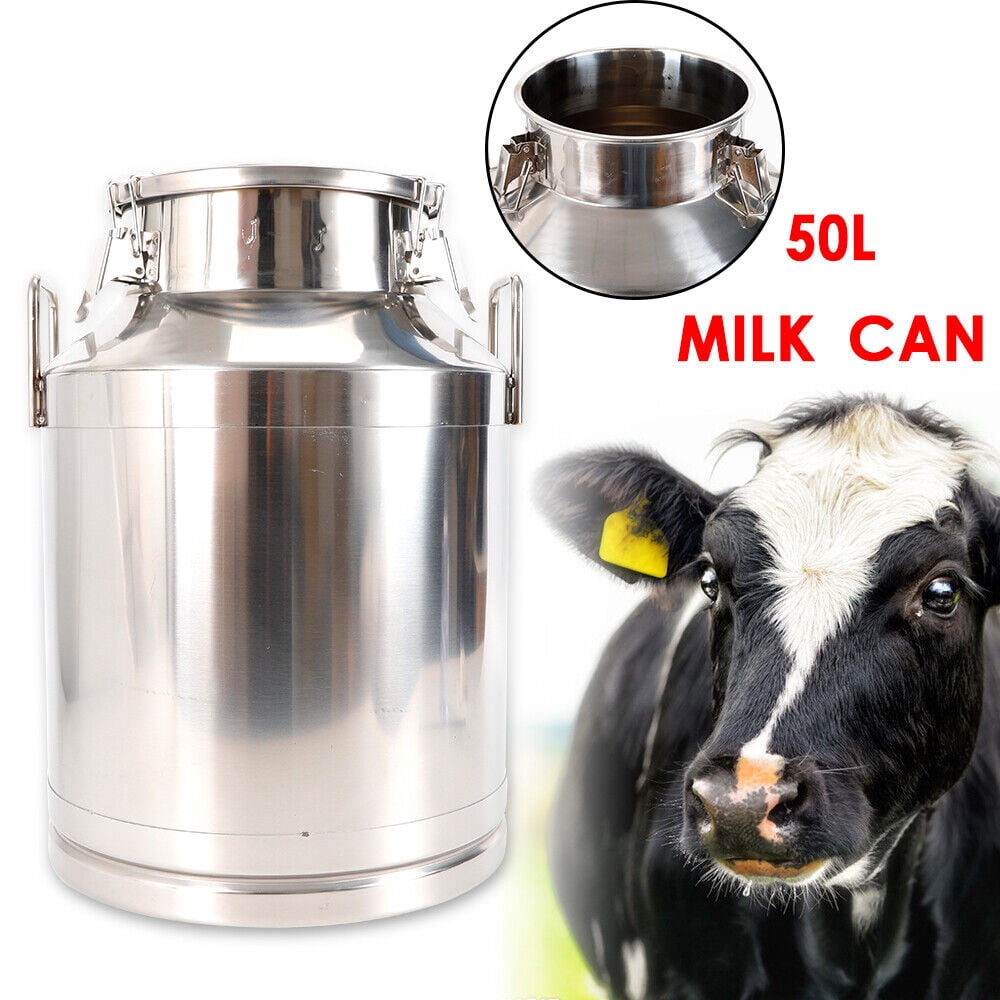 Stainless Steel Can 50L Milk Bucket Mil Can Tote Jug 13.25 Gallon ...