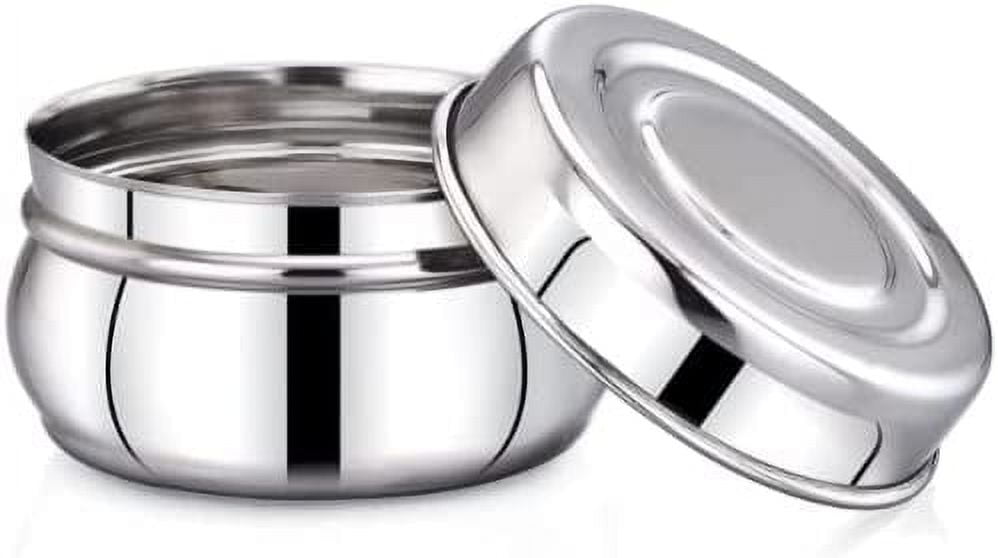 Stainless Steel Canister/Container 100ML, Small/Mini Storage Box ...