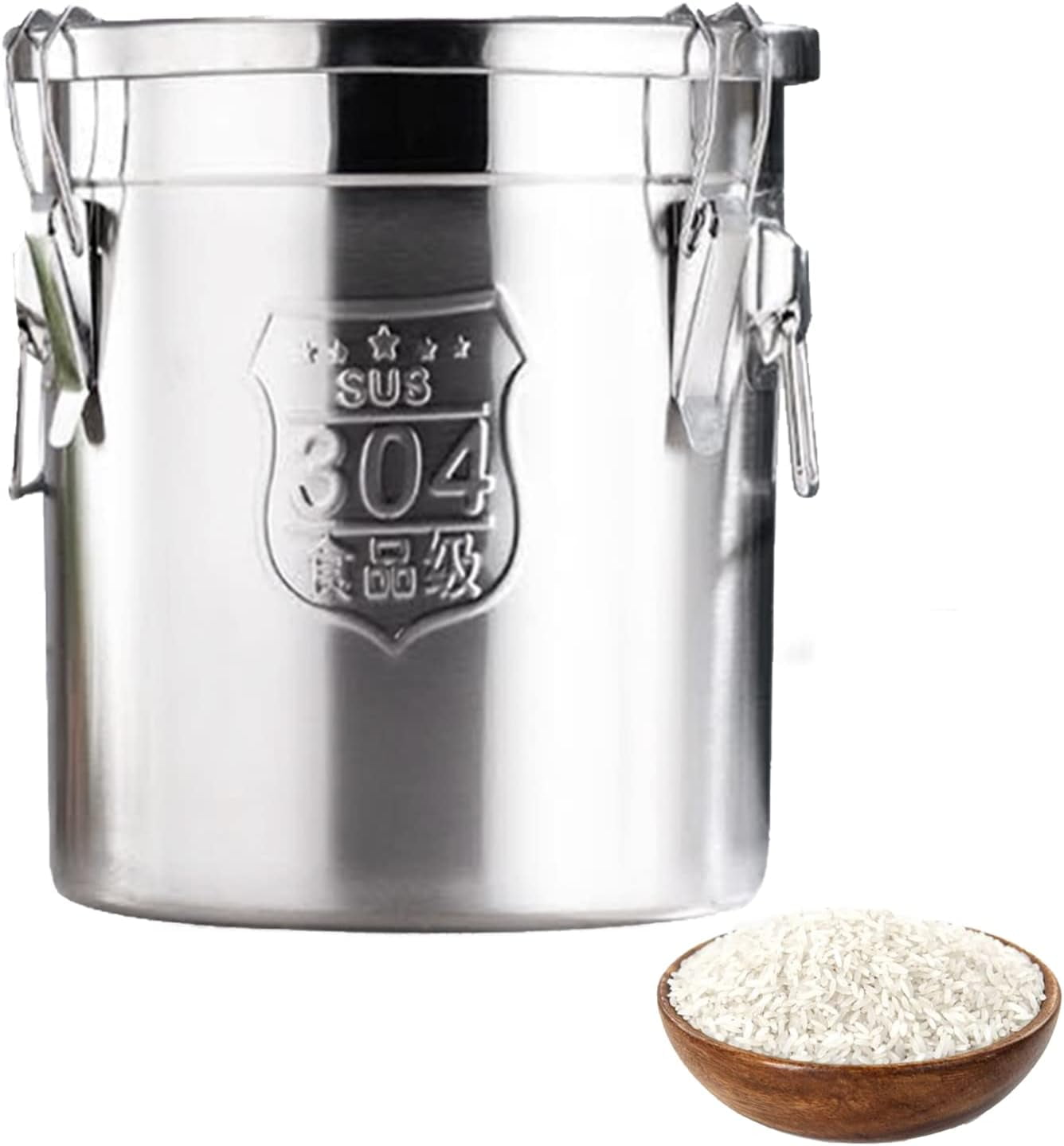 Stainless Steel Canister with Lids, Airtight Sealable Containers for ...