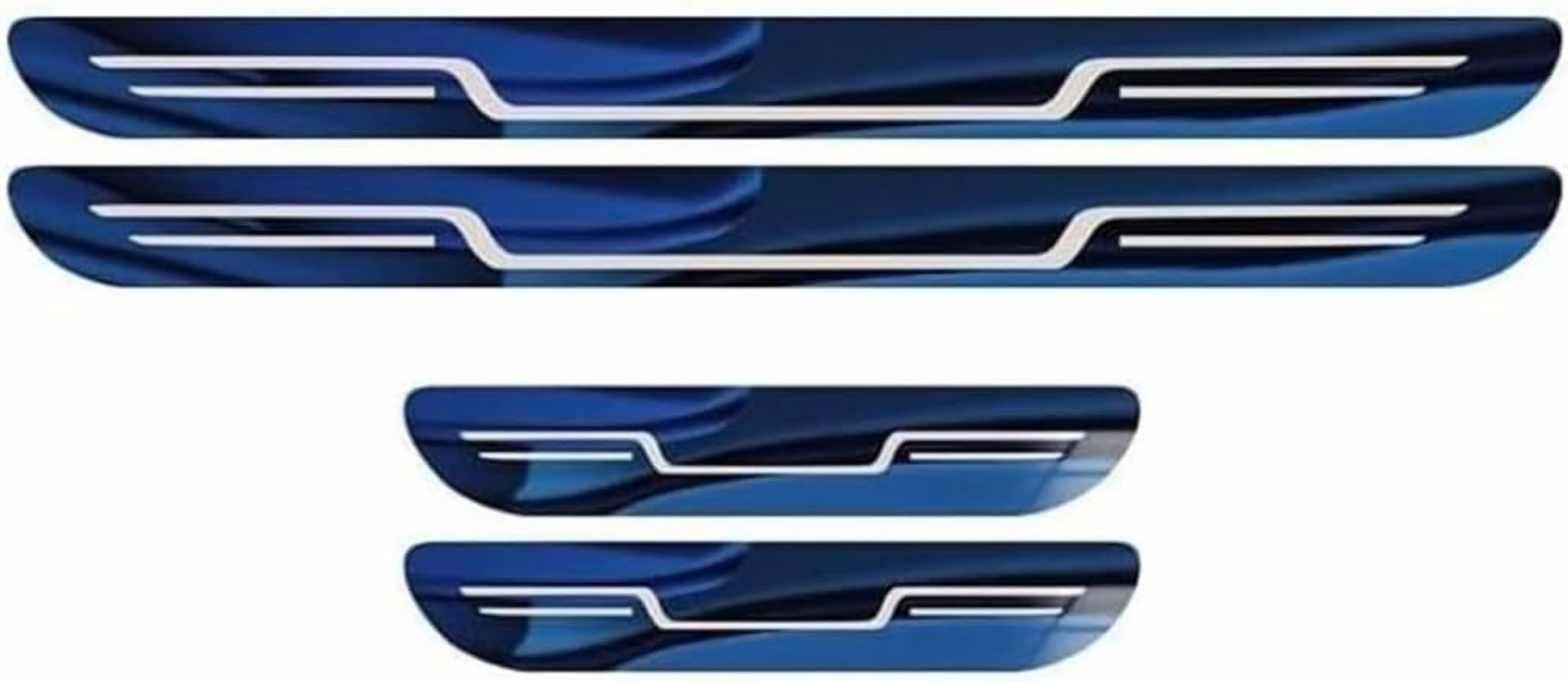 Stainless Steel Car Door Sill Protector Strips Kick Plates Anti-Scuff ...