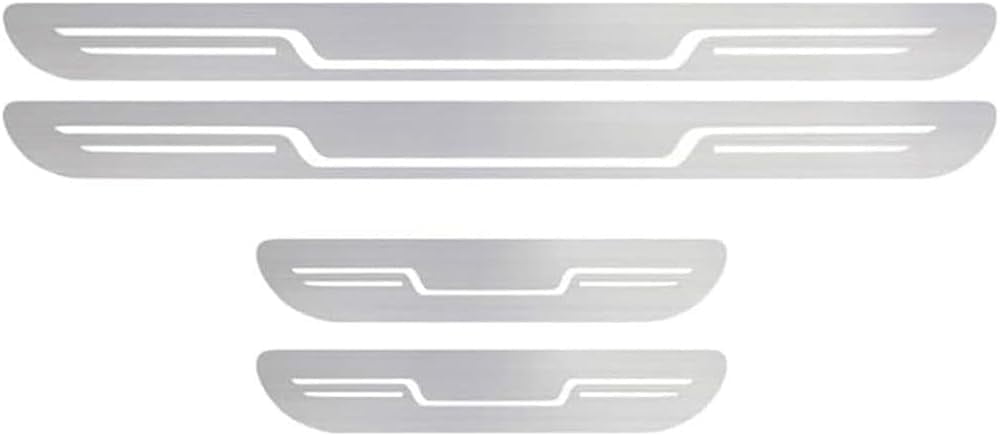 Stainless Steel Car Door Sill Protector Strips Kick Plates Anti-Scuff ...
