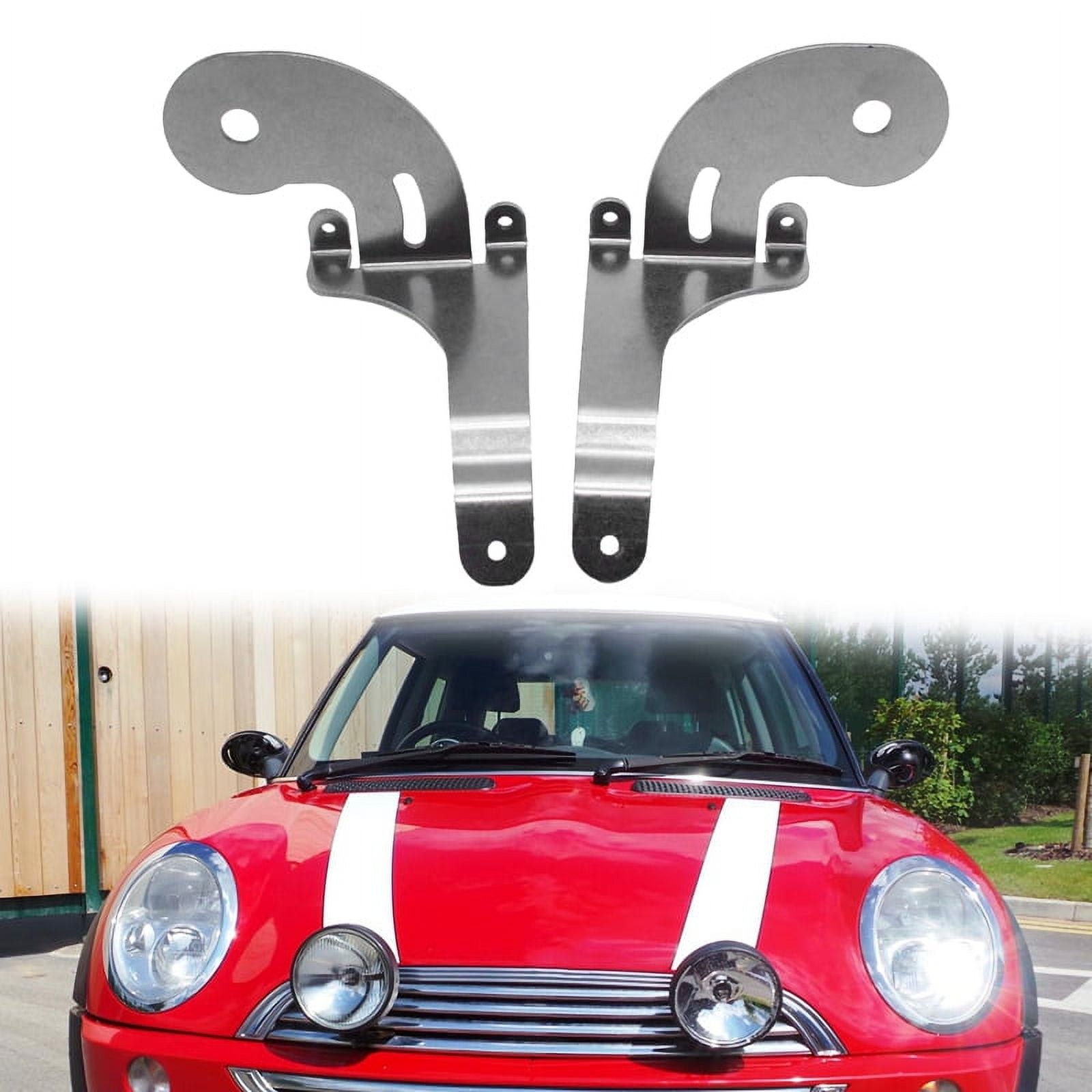 Stainless Steel Car Front Grille Spot Light Fixing Bracket For Mini R50 ...