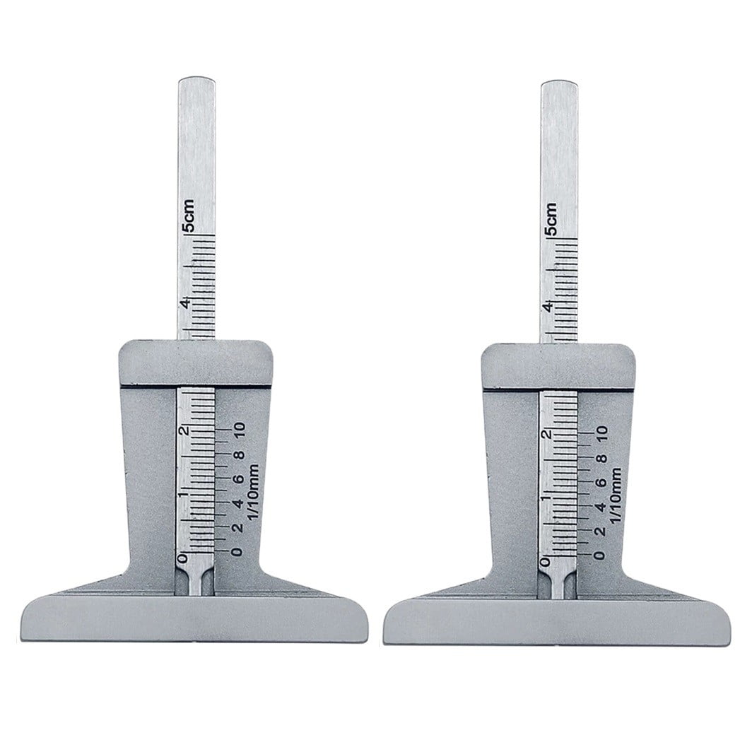 Stainless Steel Car Tyre Tire Tread Depth Gauge Meter Ruler Caliper ...