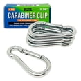 Stainless Steel Carabiner Clip, 4 Pack, 316 Marine Grade, Heavy Duty ...