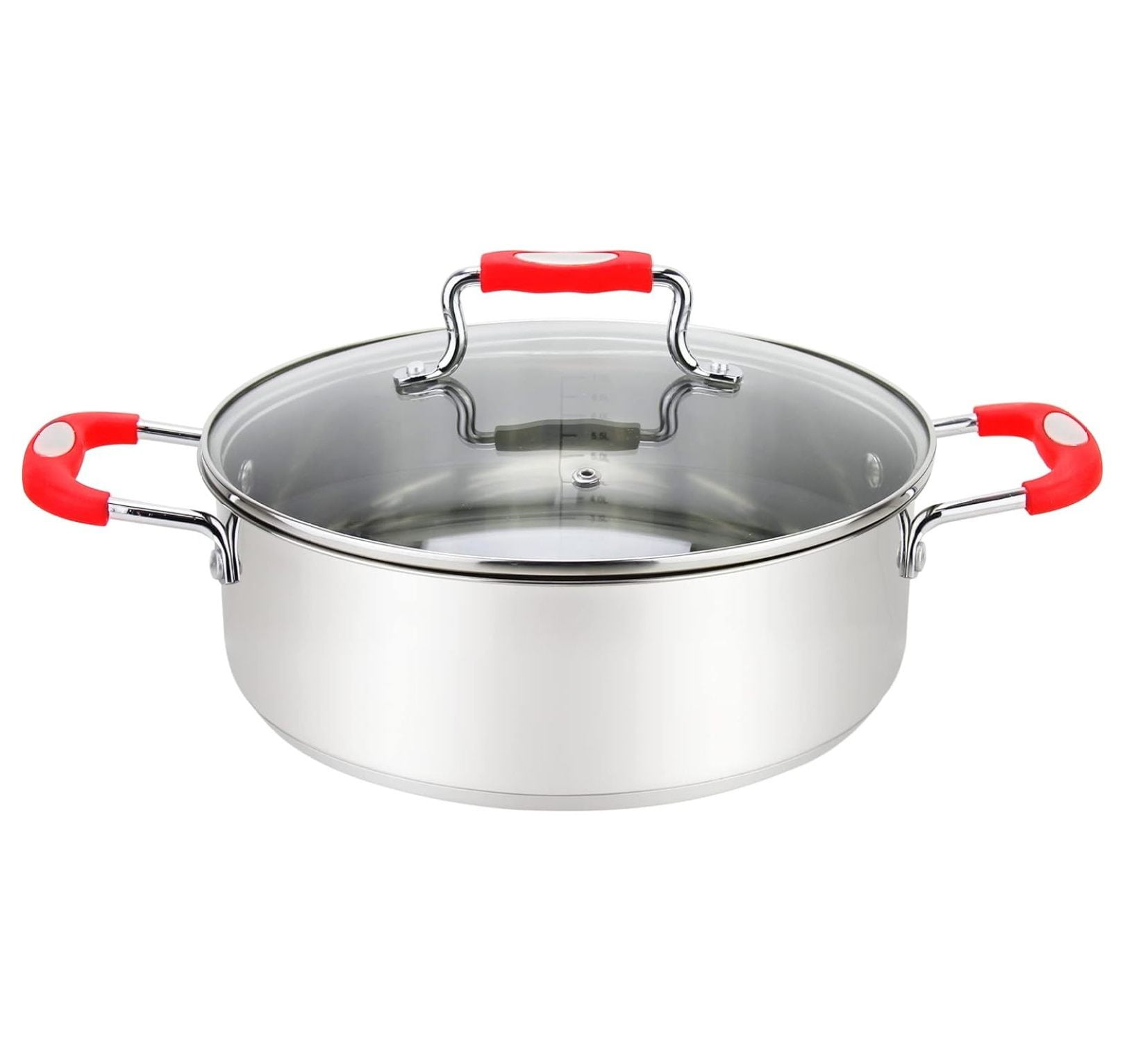 Stainless Steel Casserole Pot: Large Steel Dutch Oven,Boiling Pot for ...