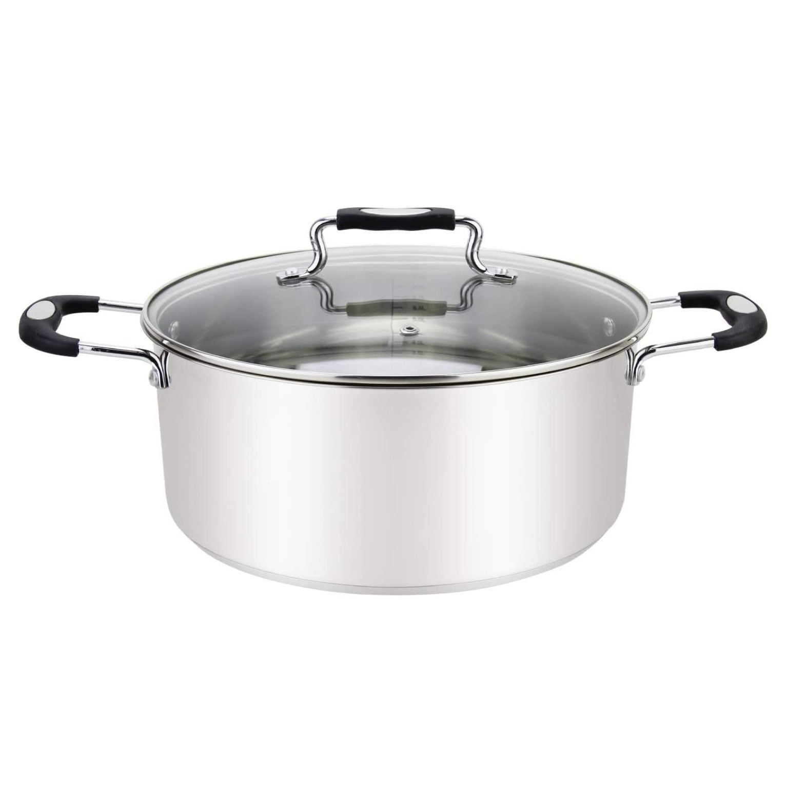 Stainless Steel Casserole Pot, Large Steel Dutch Oven, Boiling Pot for ...
