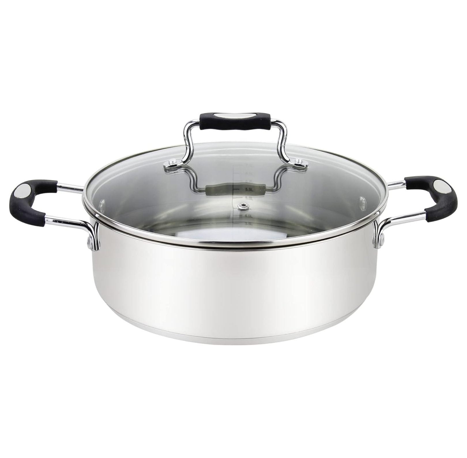 Stainless Steel Casserole Pot: Small Steel Dutch Oven,Boiling Pot for ...