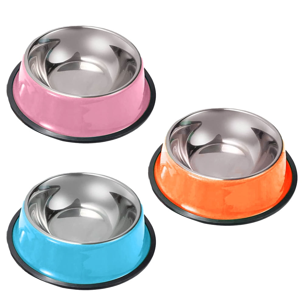 Stainless Steel Cat Bowls 3 Pack, Puppy Small Dogs Bowls for Food and ...
