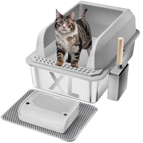 Stainless Steel Litter Boxes in Cat Litter Boxes - Walmart.com