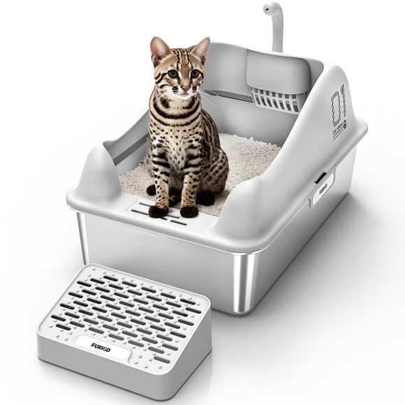Stainless Steel Litter Boxes in Cat Litter Boxes - Walmart.com