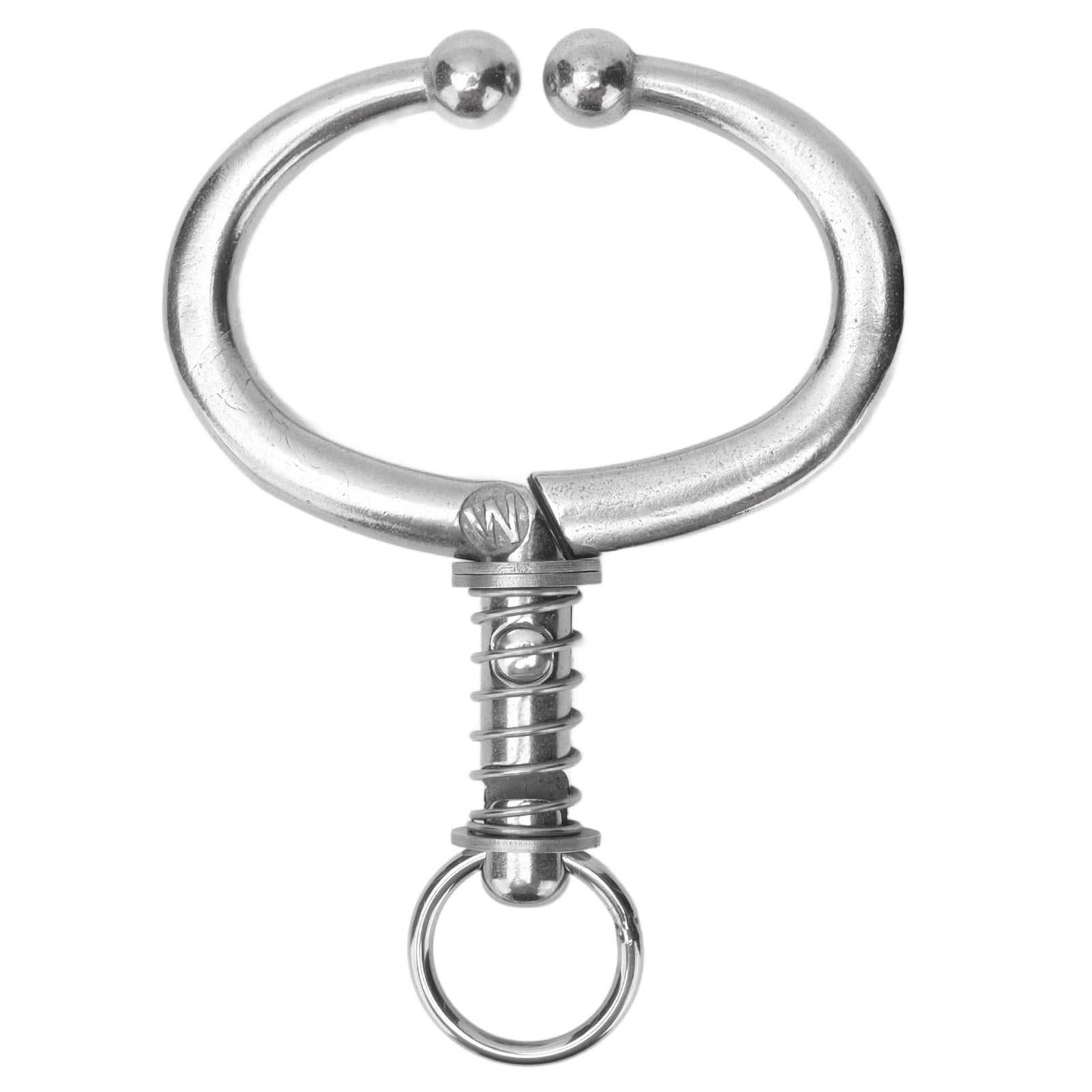 Stainless Steel Cattle Nose Ring, Spring Loaded Nose Clamp for Bulls ...