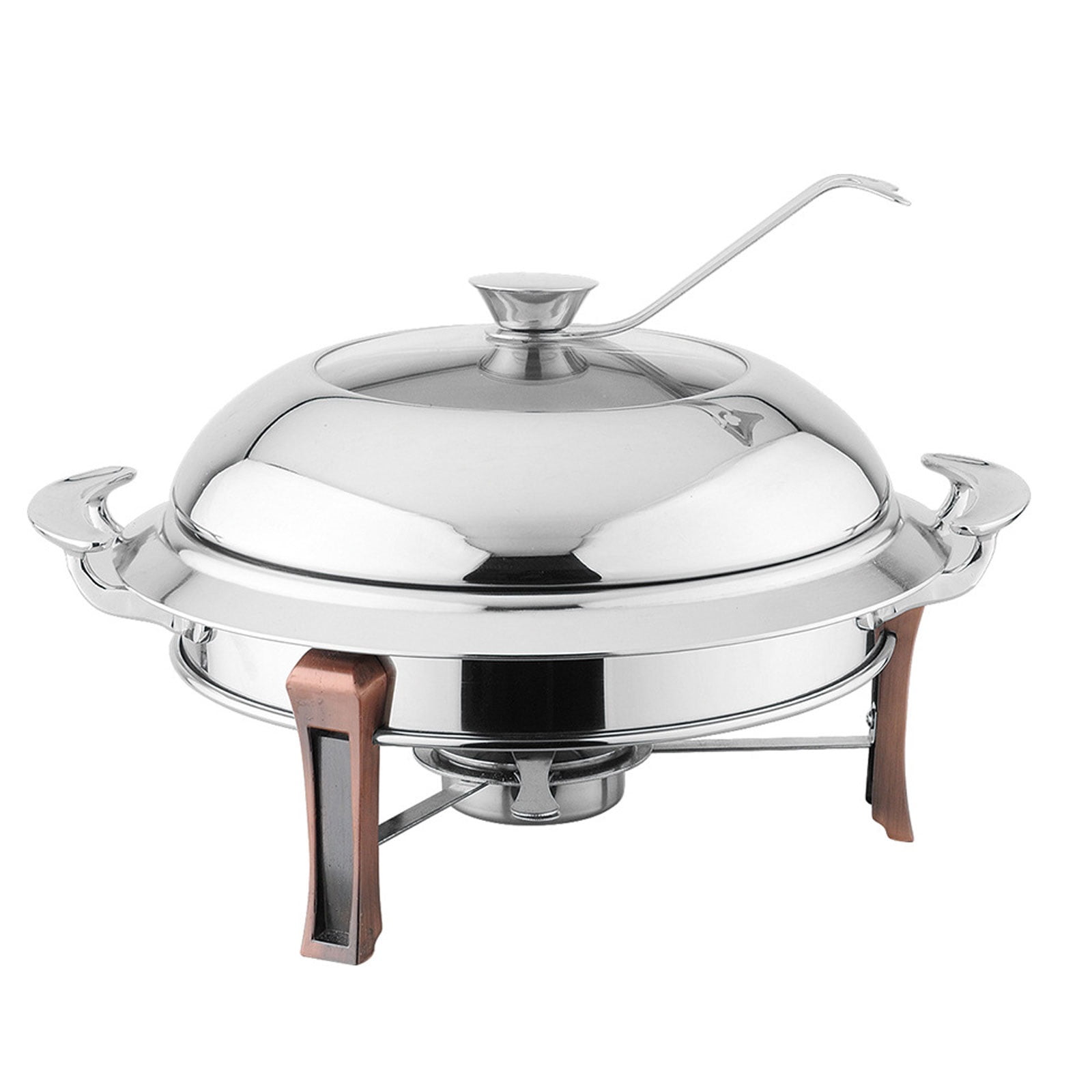 Stainless Steel Chafing Dish Set - Serving Occasion | Glass Lid Handles ...