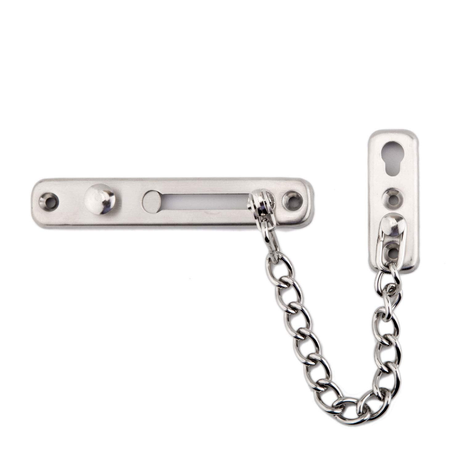 Stainless Steel Chain Door Lock，Heavy Duty Inside Door Latch Guard ...