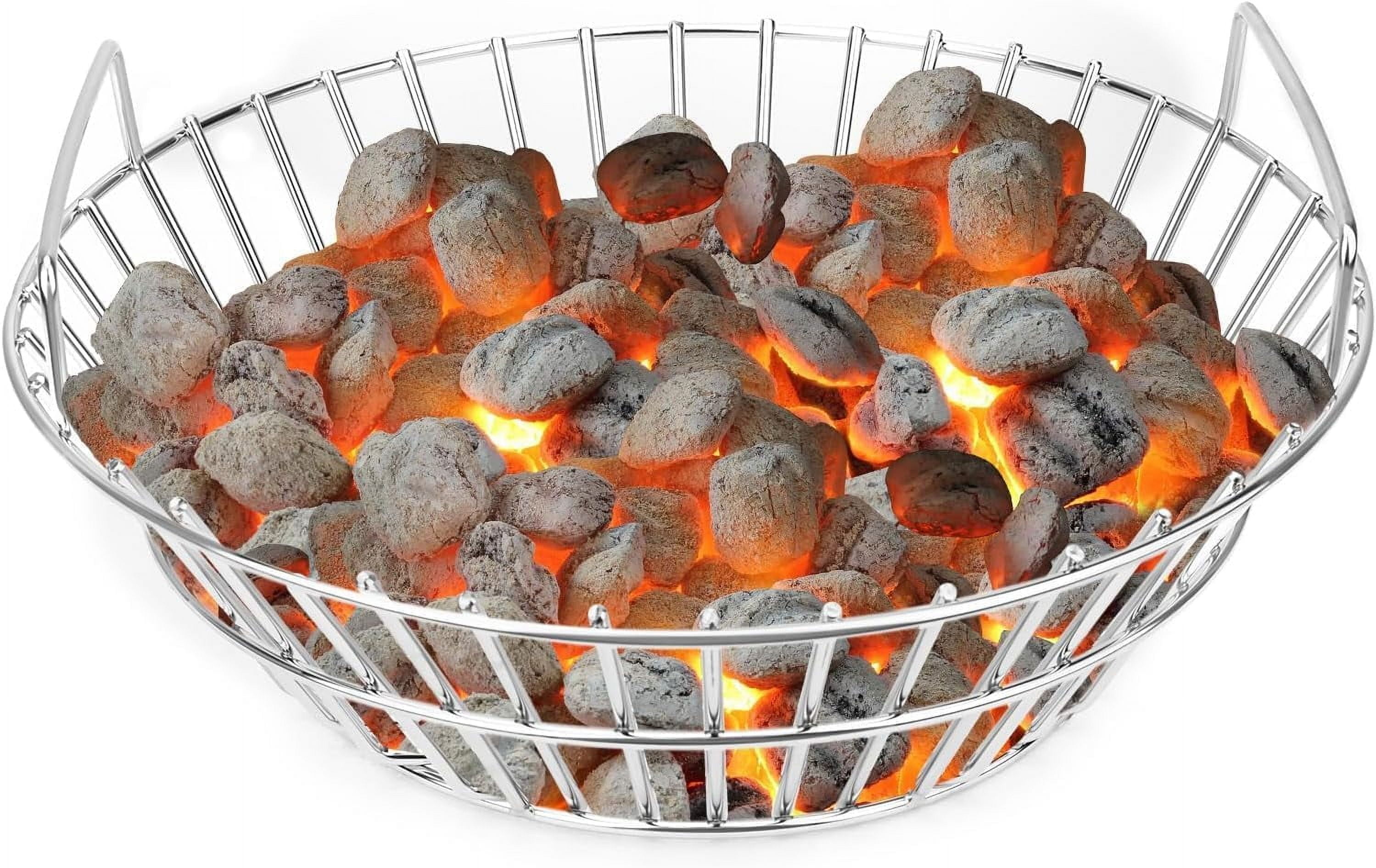Stainless Steel Charcoal Ash Basket - Fits Large BGE & Kamado Joe ...