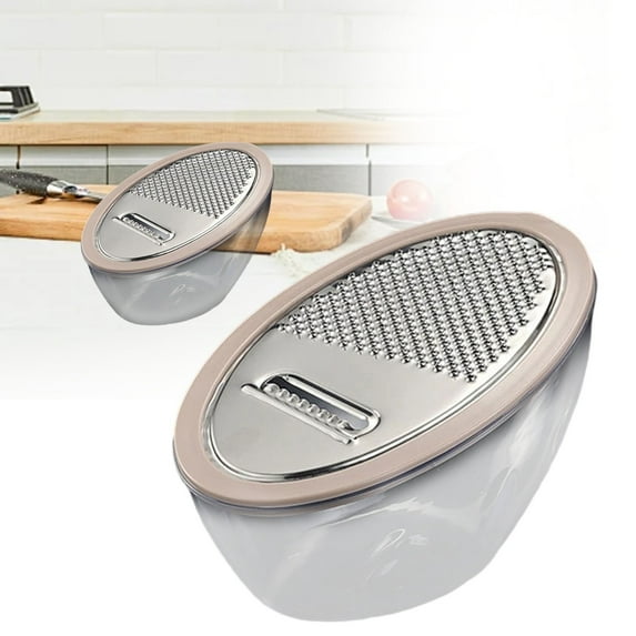 Stainless Steel Cheese Grater With Container Box Shredder Multi Purpose ...