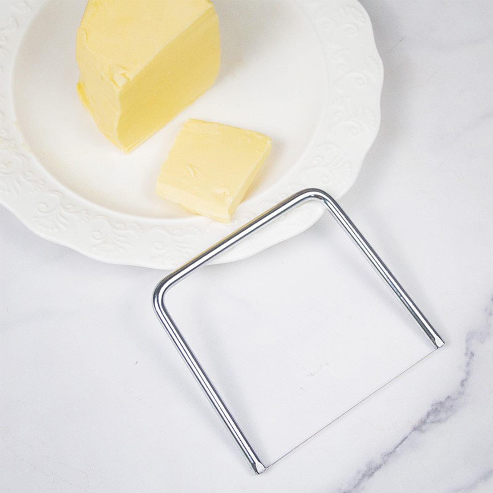 Stainless Steel Cheese Slicer Handheld Cheese Cutter Cubed Cheese ...