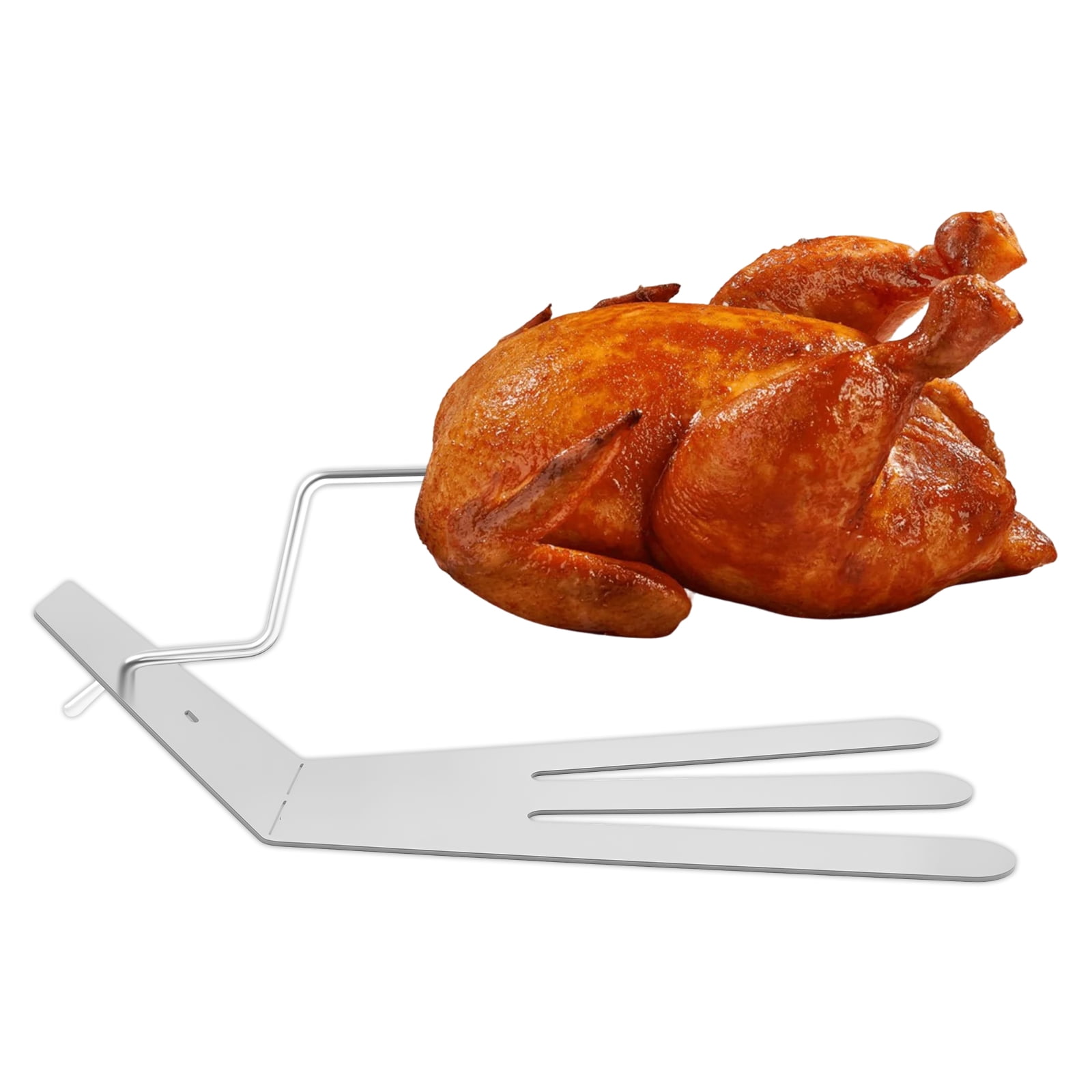Stainless Steel Chicken Roasting Rod Rotatable Roasted Chicken Rod with ...