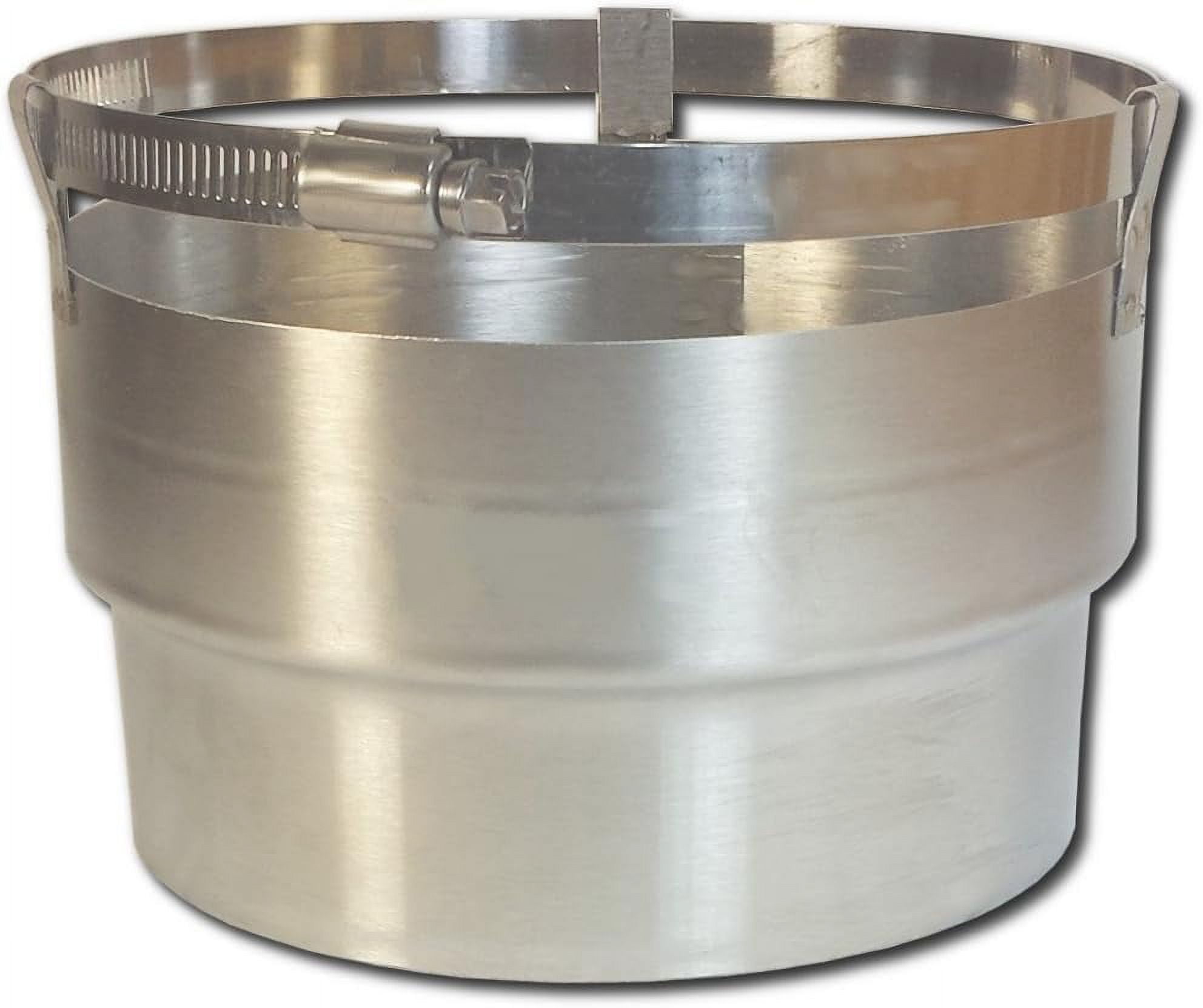 Stainless Steel Chimney Appliance Adapter Connector RockFlex, Round 4 ...