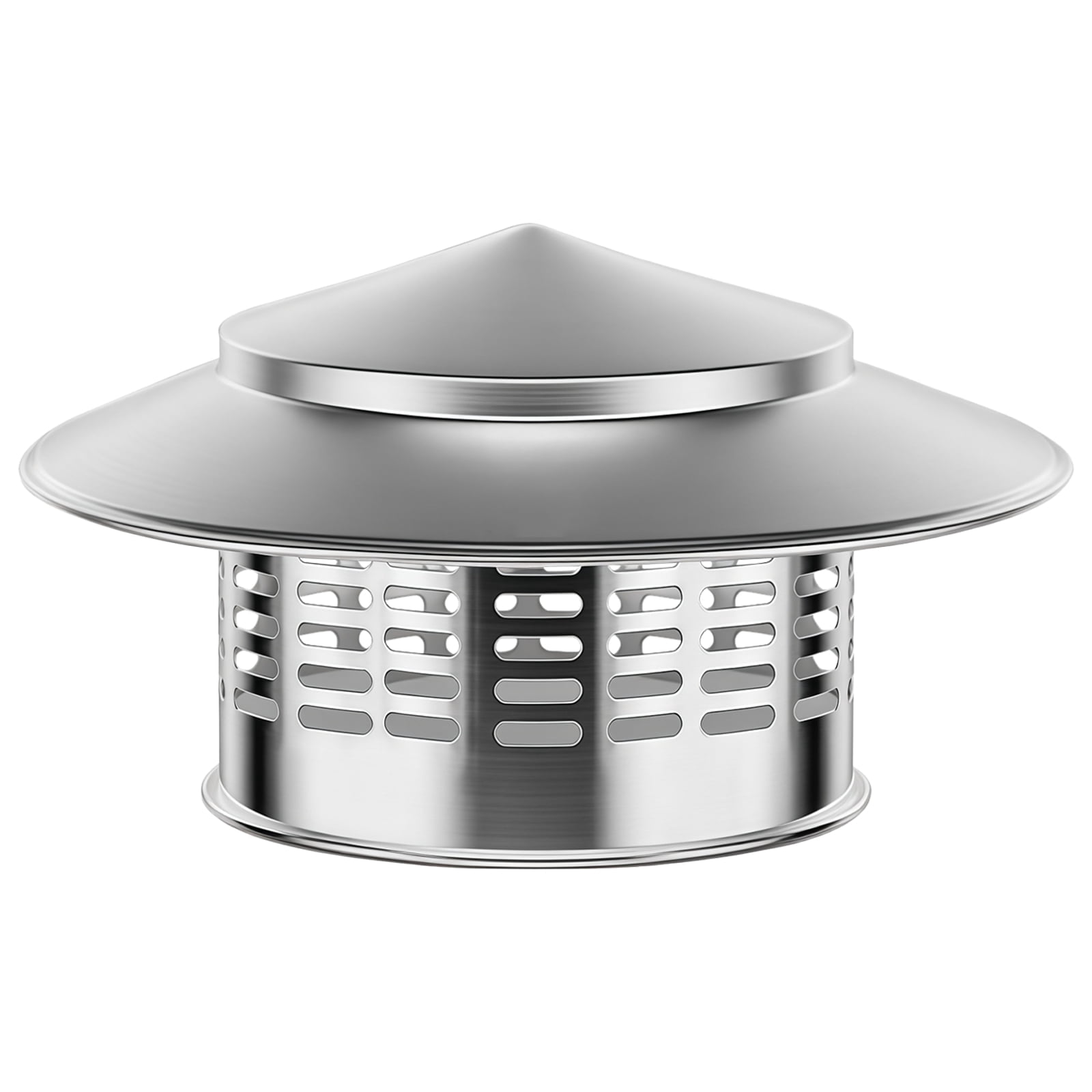 Stainless Steel Chimney Cap, 6.30" Round Cone Roof Vent Cover, Anti ...