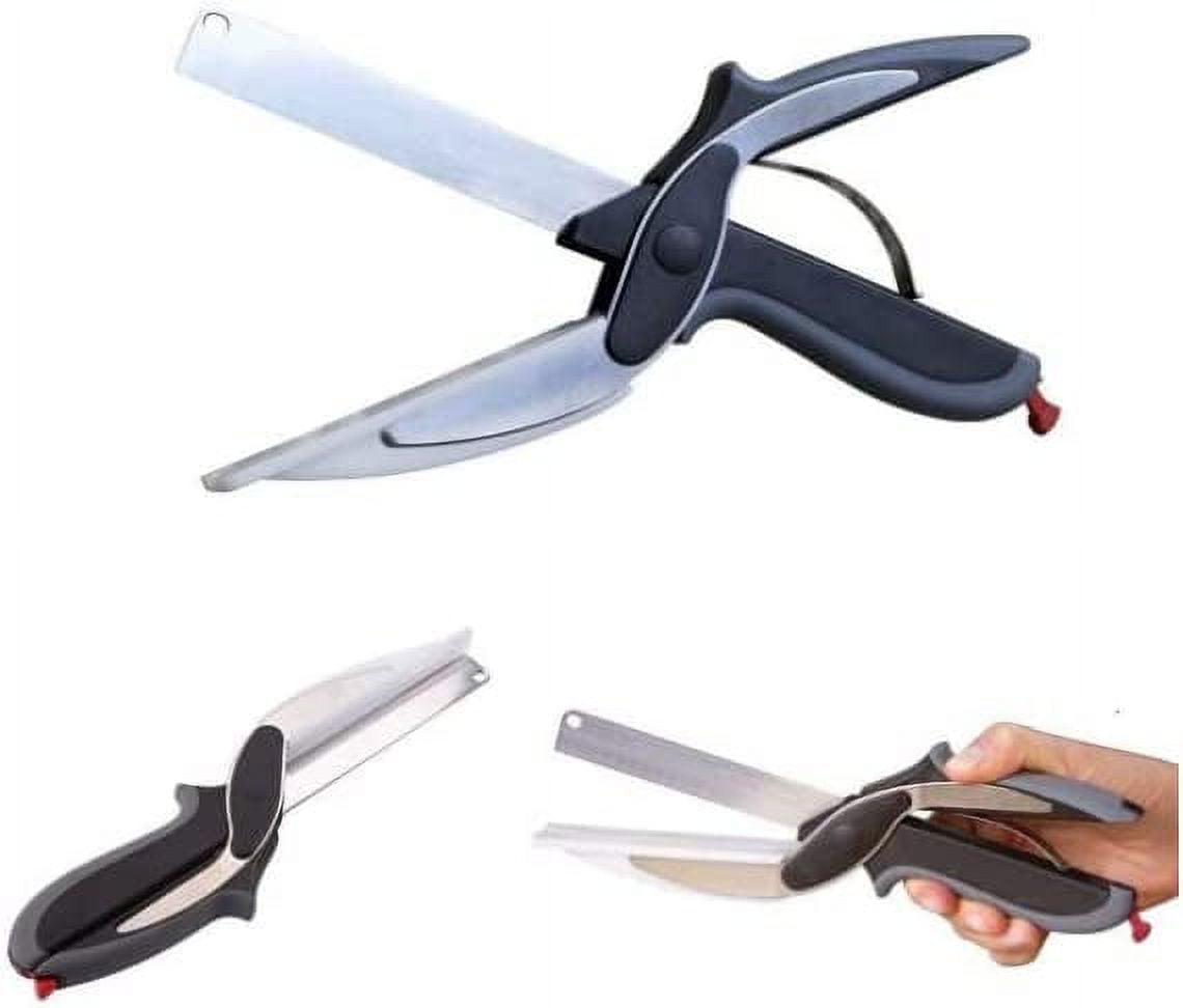 Stainless Steel Chopping Scissor with Chopping Board Hybrid, Pack of 1 ...