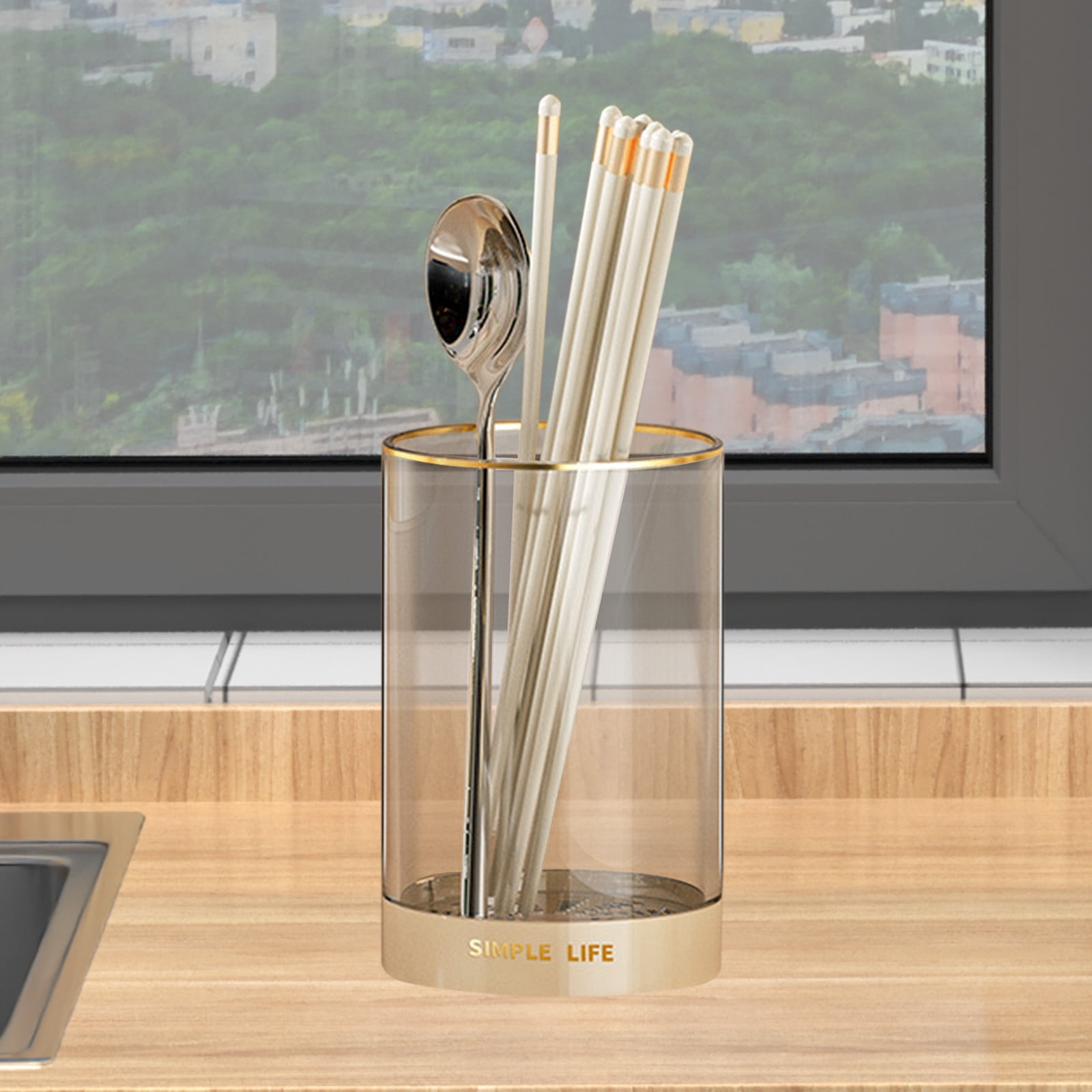 Stainless Steel Chopstick Holder, Commercial Grade Bar Organizer ...
