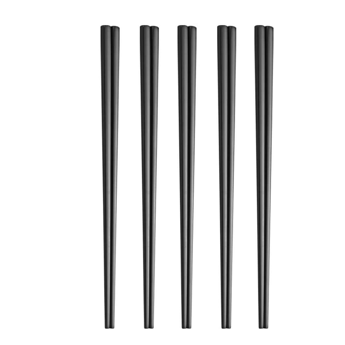 Stainless Steel Chopsticks, 5 Pairs Reusable Chopsticks, Easy to Use ...