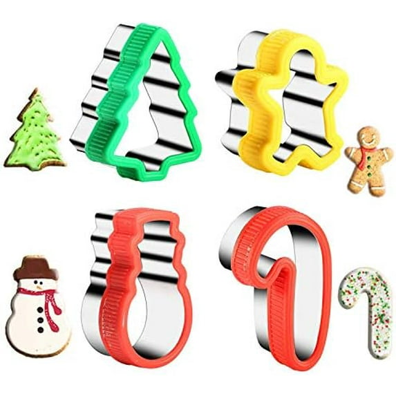 Stainless Steel Christmas Cookie Cutters with Comfort Grip for ...