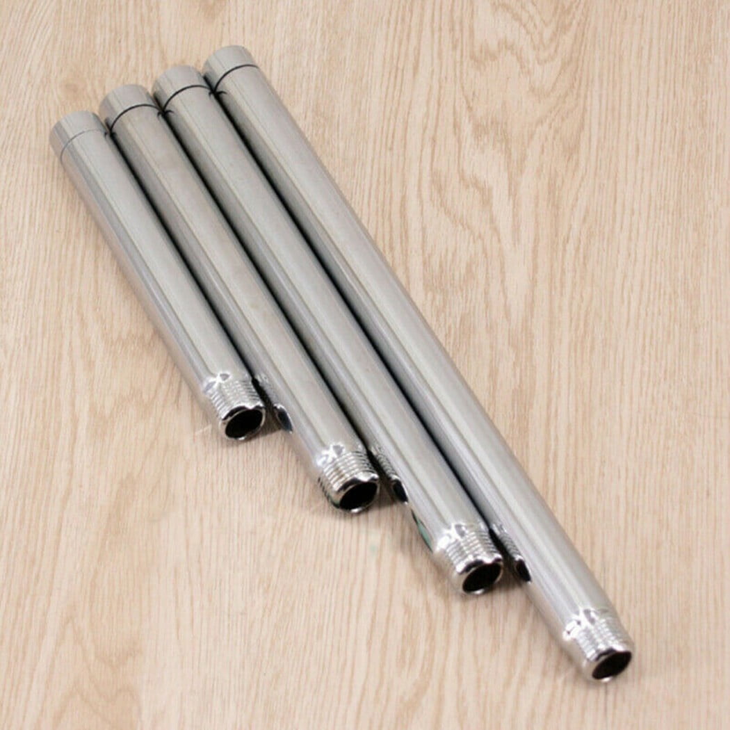 Stainless-Steel Chrome Shower Head Extension Pipe Adjustable Shower Arm ...