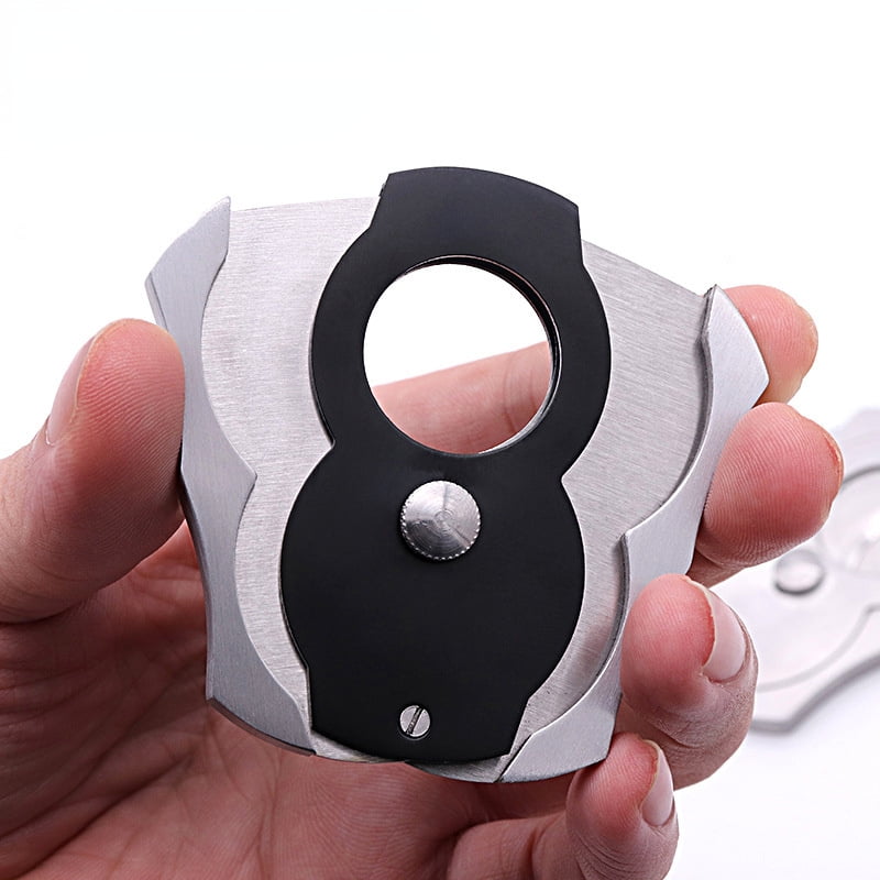 Stainless Steel Cigar Cutter Knife Scissors Cigar Knife Cutter Double ...