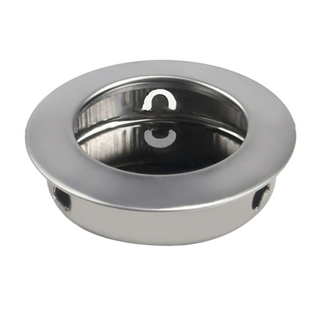 Stainless Steel Circular Recessed Sliding Door Handles Set Round Flush ...