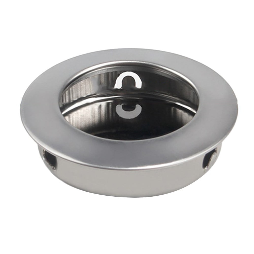Stainless Steel Circular Recessed Sliding Door Handles Set Round Flush ...
