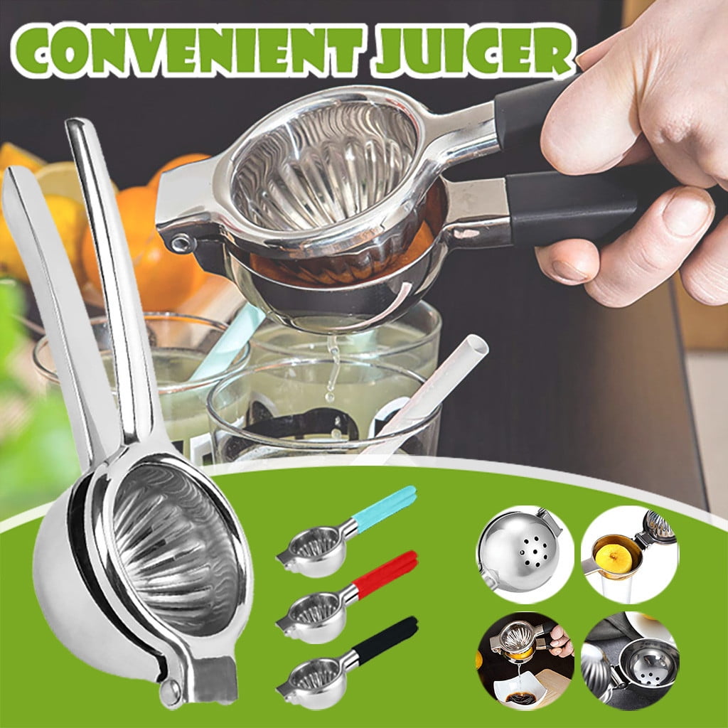 Stainless Steel Citrus Juicer, Easy-Pull Lemon Slicer, Durable Metal ...