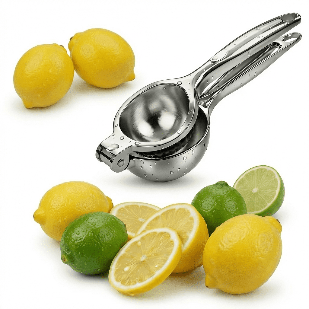 Stainless Steel Citrus Squeezer, Heavy-Duty Hand Lemon & Lime Press for ...