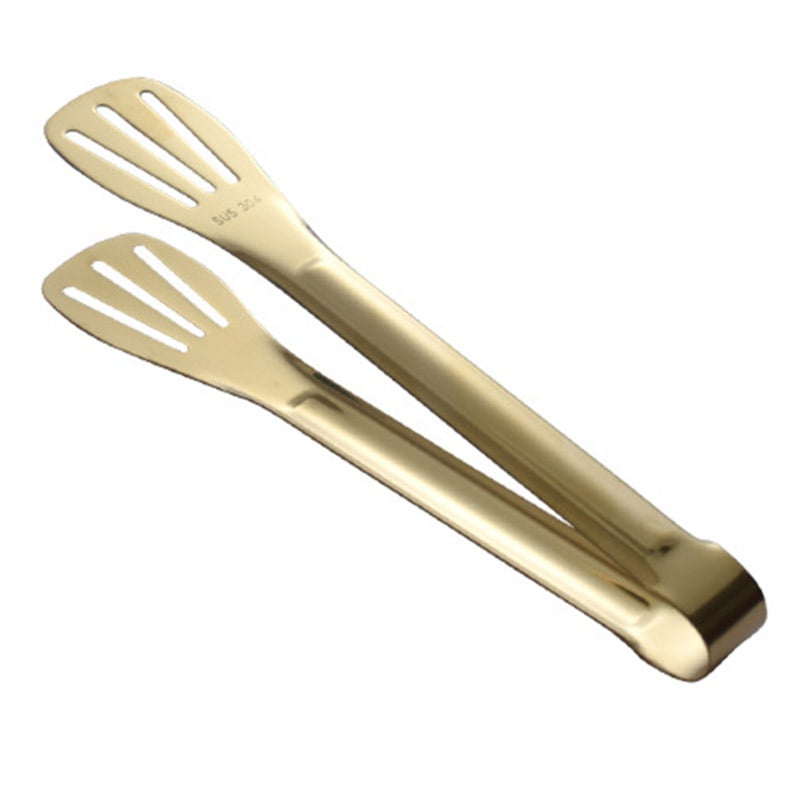 Stainless Steel Clamp, Kitchen BBQ Tong, Stainless Steel Wide Scalloped ...
