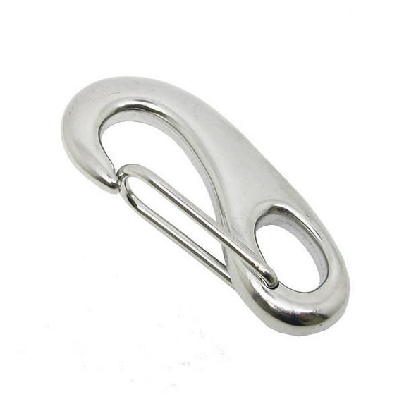 Stainless Steel Clasp Small Bean Style Fast Spring Hook Snap, 2-5/8" x ...