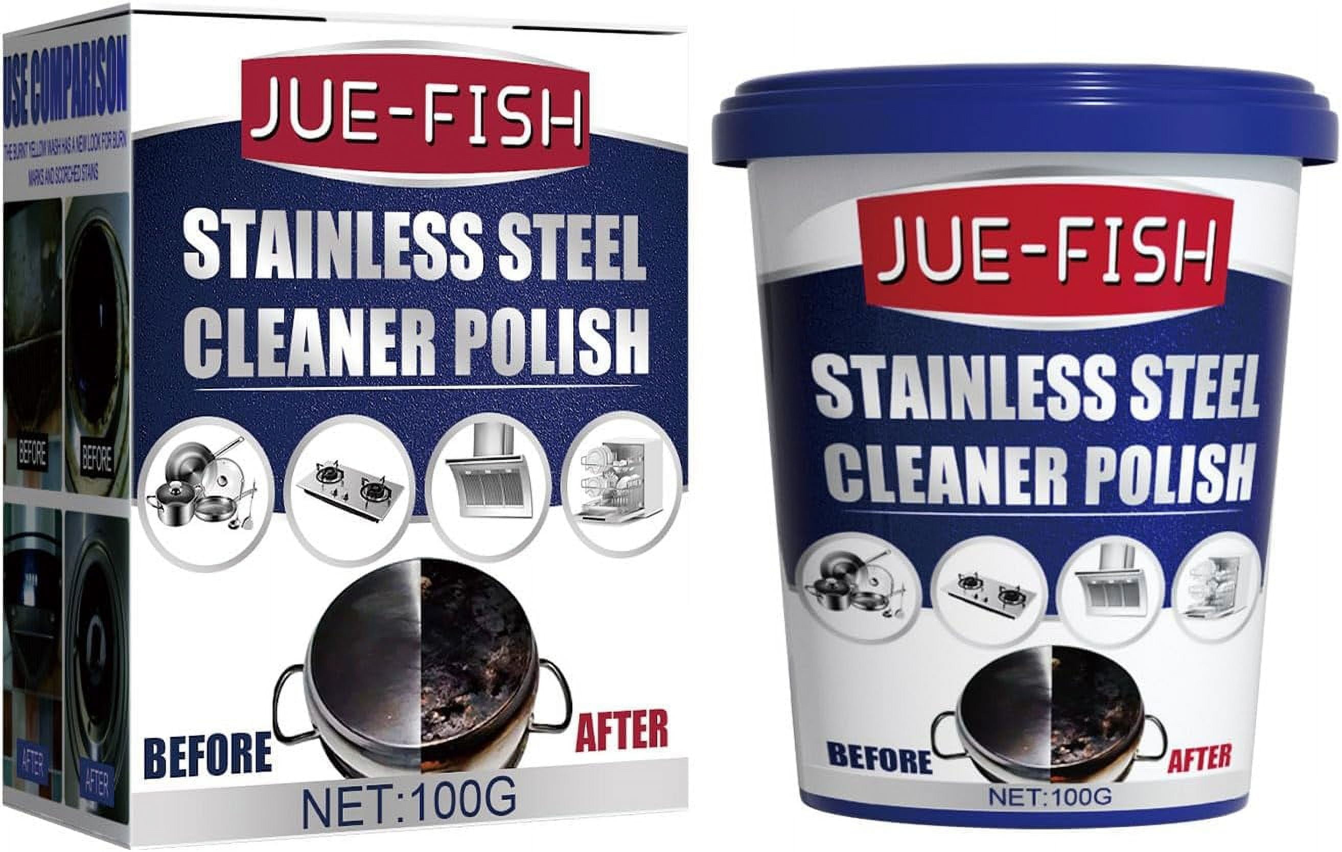 Stainless Steel Clean Wax, Stainless Steel Cleaner and Polish, Magical ...