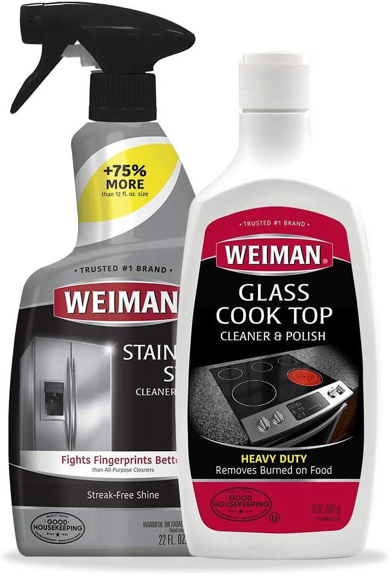 Stainless Steel Cleaner & Cooktop Heavy Duty Polish - Powerful ...