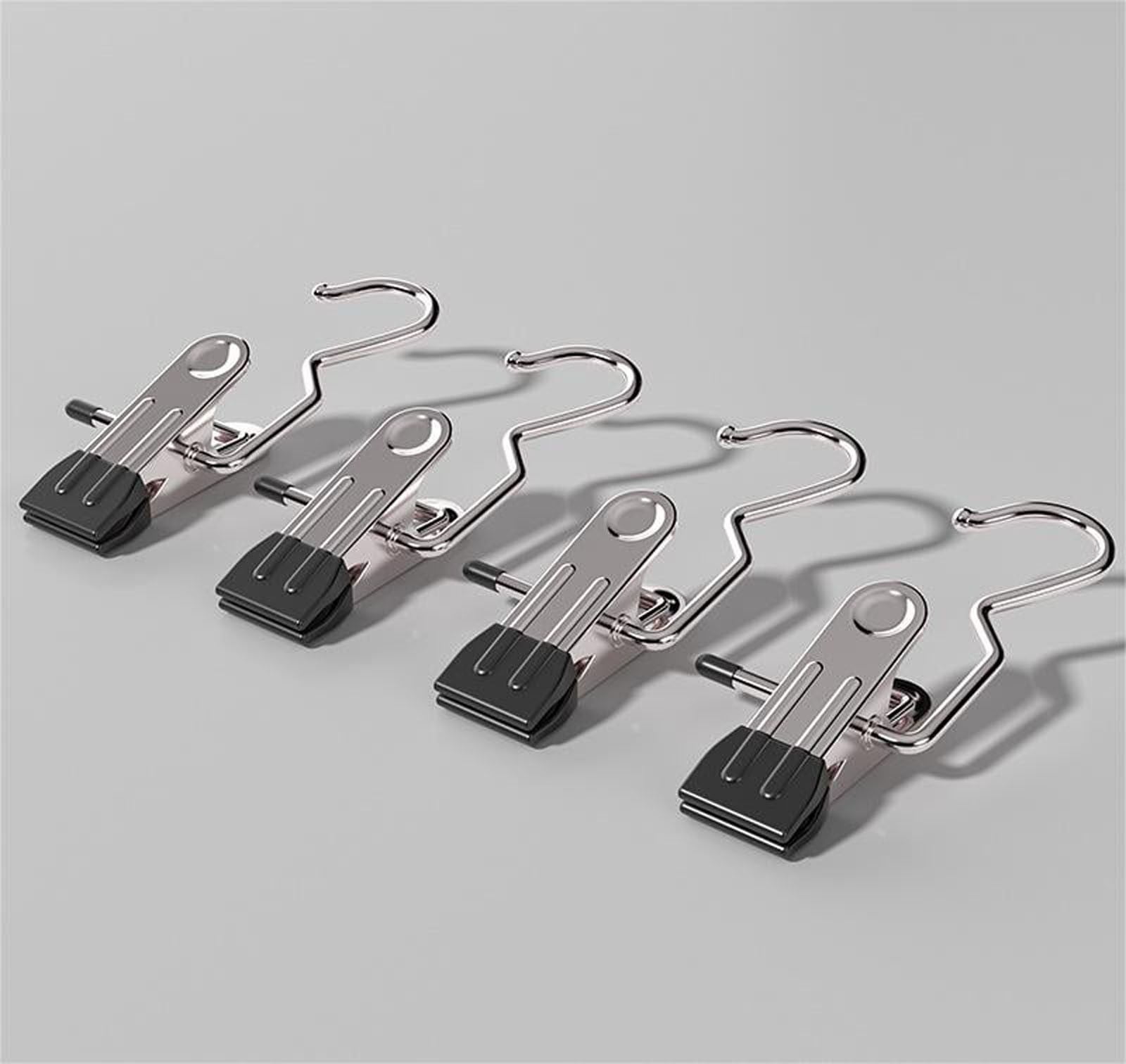 Stainless Steel Clip Hangers for Clothes, 20 Pack - Multi-Function 360 ...